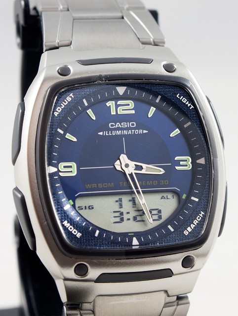 Casio Men's AW81D-2AV Ana-Digi Stainless Steel Watch for sale online | eBay