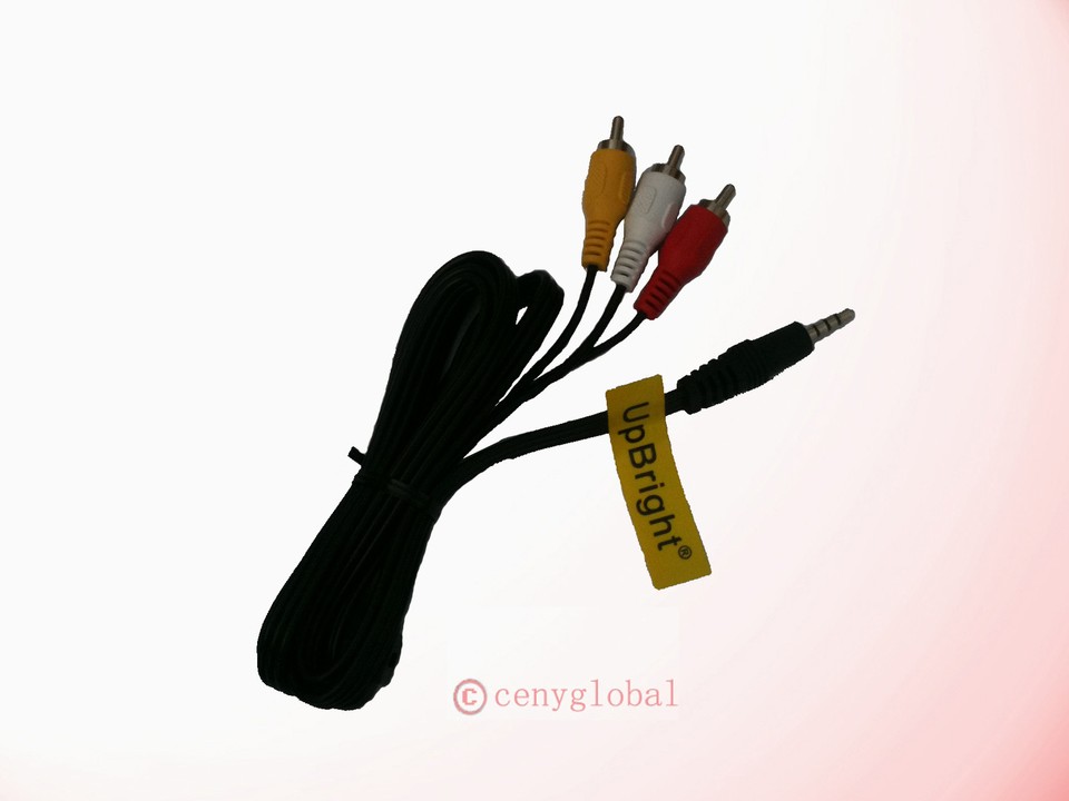 3.5mm to 3 RCA AV TV Audio Video Cable Cord For All JVC Everio ...