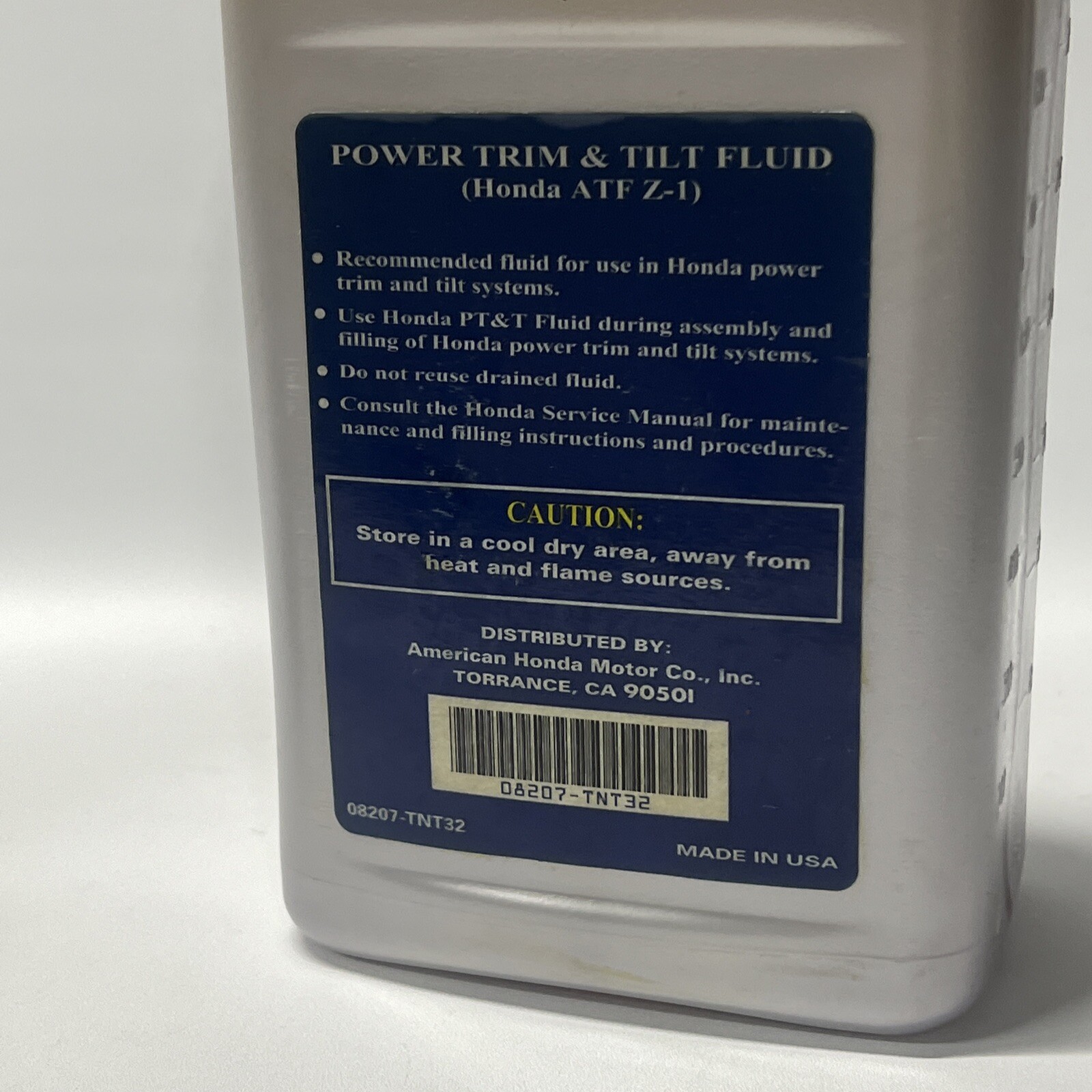Genuine Honda Marine OUTBOARD Power Trim and Tilt Fluid 1 Quart for ...