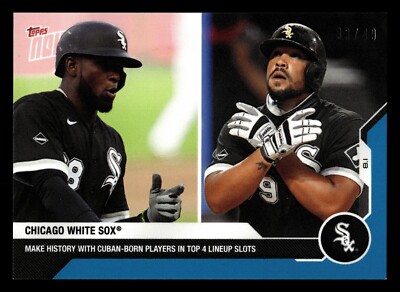 2020 Topps Now Blue Parallel /49 #42 Luis Robert Jose Abreu White Sox ...