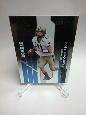 Brandon Kirsch Purdue 2006 Rookies And Stars Longevity RC #148 129/999 ...