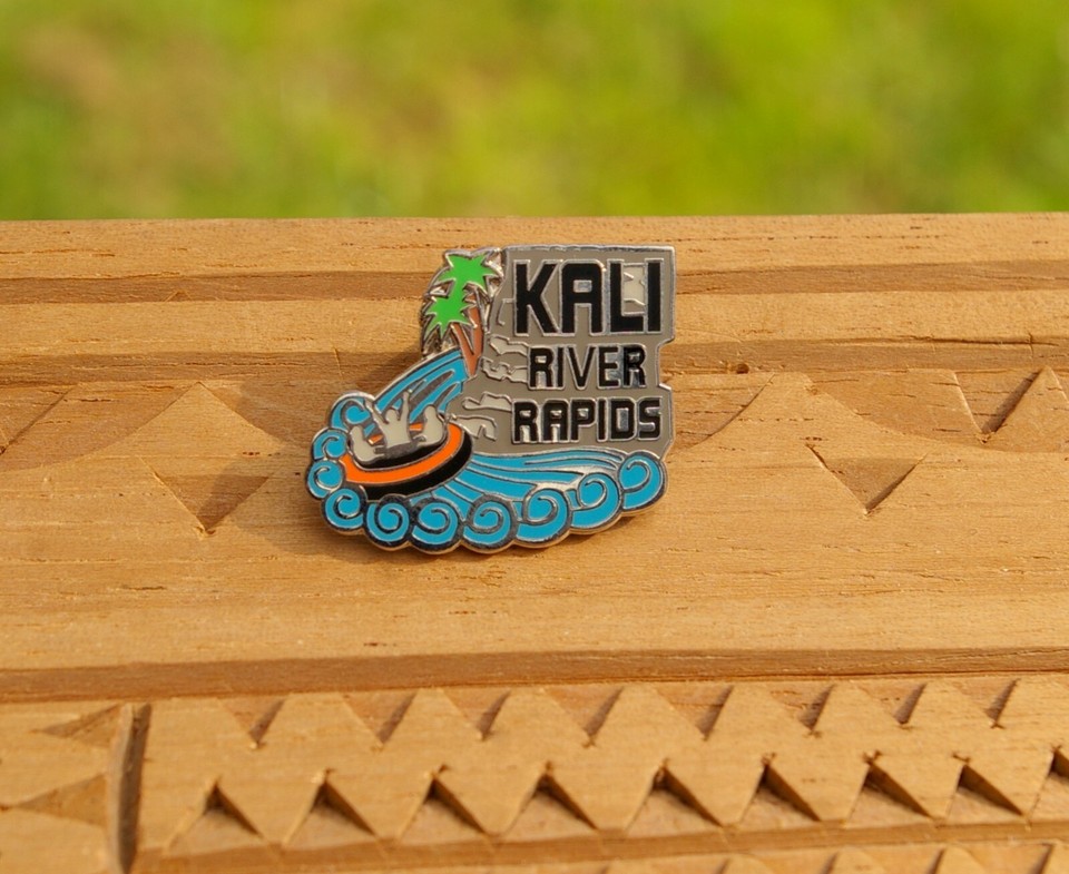 2008 Kali River Rapids Walt Disney 1 1/8" Silver Tone Metal & Enamel ...