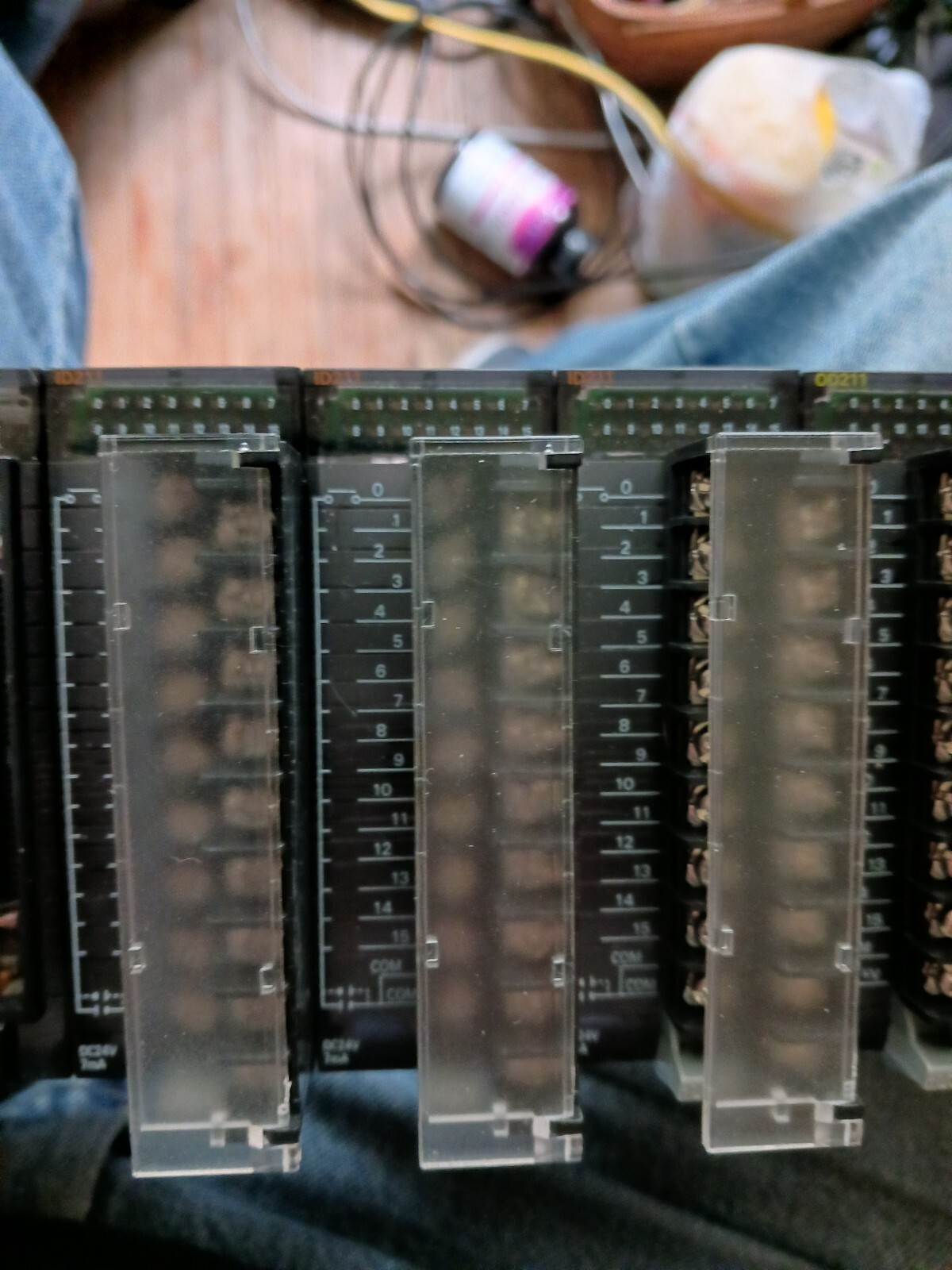 Omron Sysmac CJ1M CPU13 + COMPLETE SET (IN/OUT) CJ1W-PA202, 4X-ID211 ...