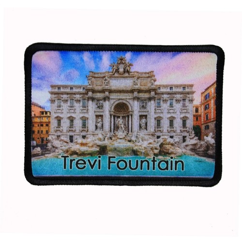 Trevi Fountain Rome Italy Patch Landmark Travel Dye Sublimation Iron On Applique | eBay