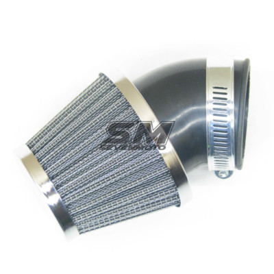 Universal Sportluftfilter Chrome 45° - 42-44mm | eBay.de