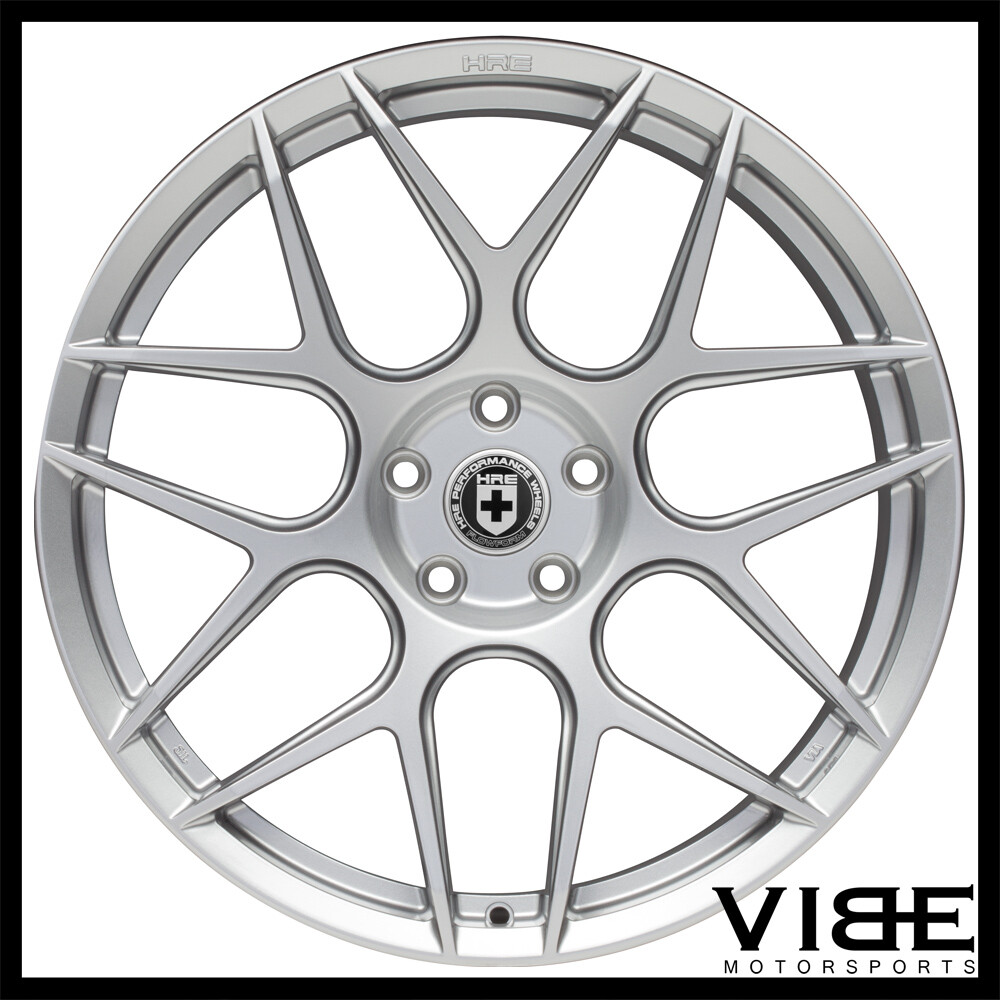 19" HRE FF01 FLOW FORM SILVER CONCAVE WHEELS RIMS FITS PORSCHE 997 911 ...