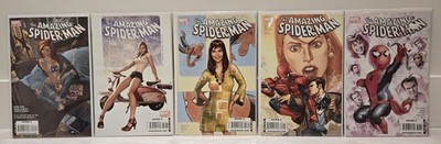 🔥 Amazing Spider-Man #601 #602 #603 #604 #605 LOT J. Scott Campbell -NO ...