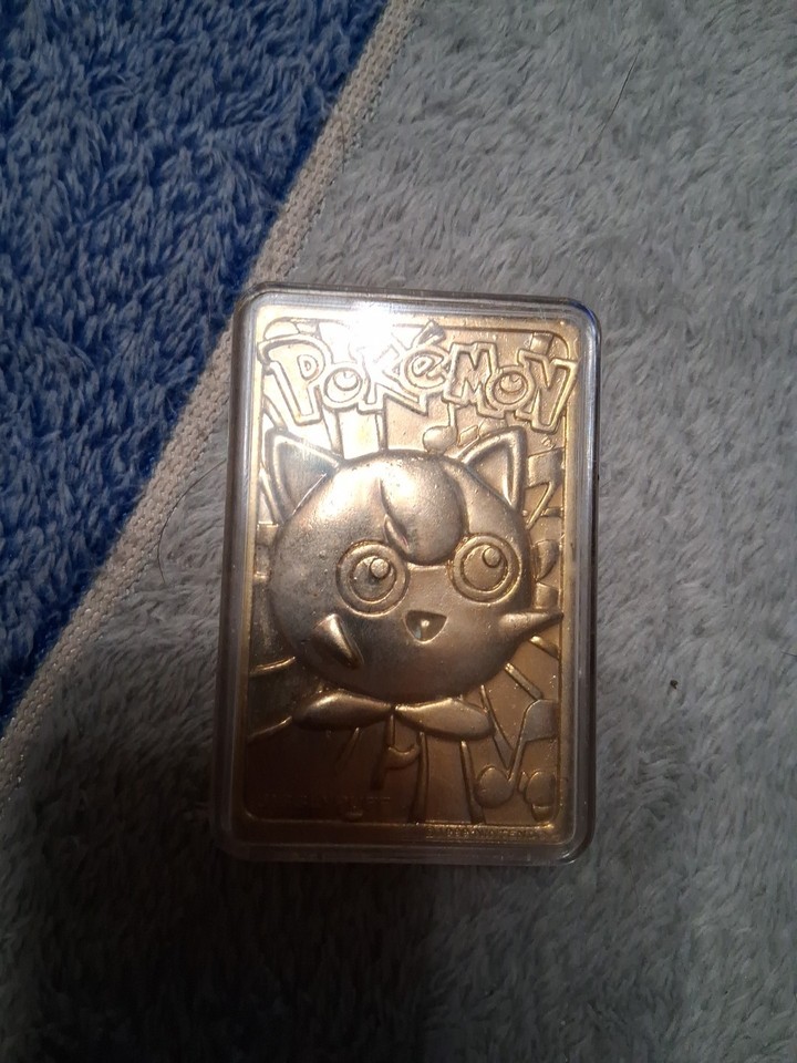 RARE Jigglypuff Pokémon Special Edition 23 Karat Gold-Plated Trading ...