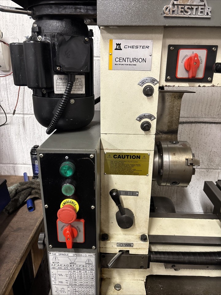 Chester Centurion Metalworking Lathe And Mill | eBay UK