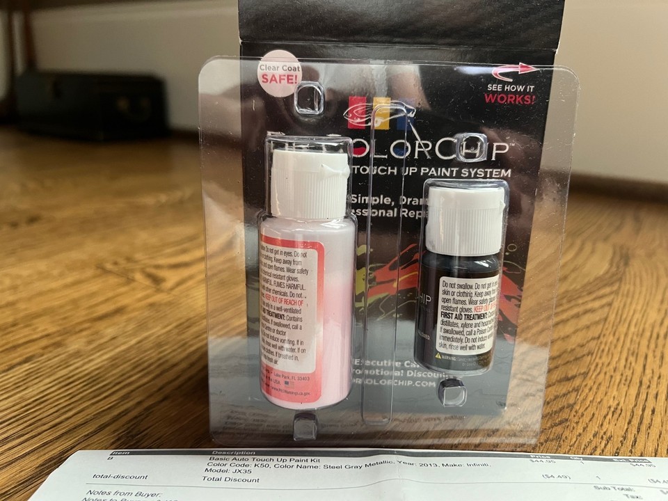 Dr. ColorChip Paint Chip Color Code K50 2013 Infiniti Steel Gray ...