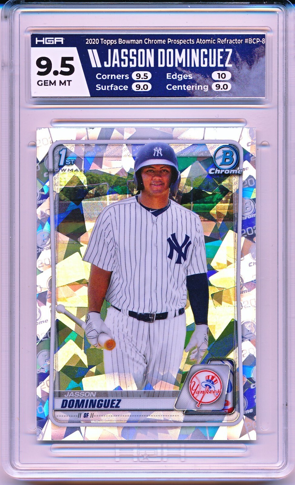 JASSON DOMINGUEZ 2020 BOWMAN CHROME ATOMIC REFRACTOR 1ST PROSPECT RC ...