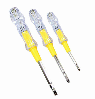 3 Pack AC 100V - 500V LED Electric Test Tester Pen Screwdriver Voltage ...