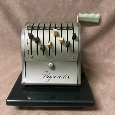 Vintage Paymaster Series X-2000 Check Writer Stamping Machine Mint ...