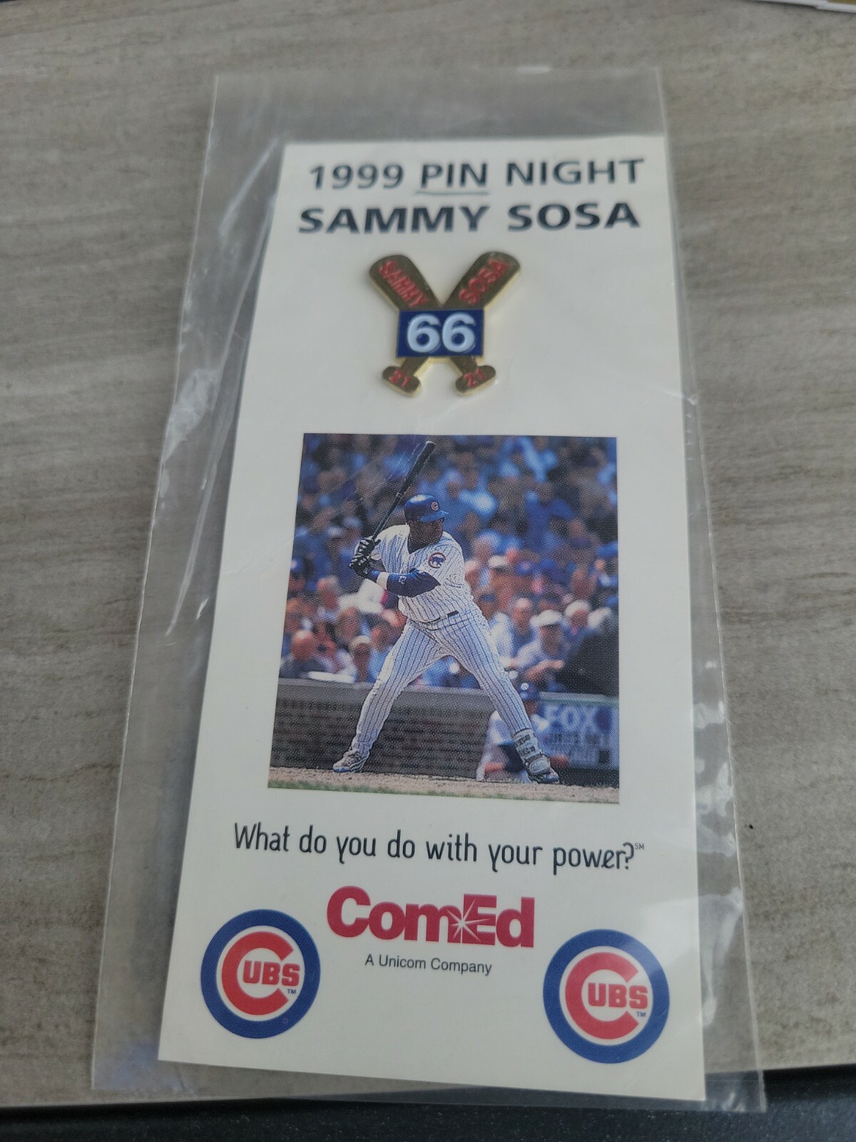 Sammy Sosa Chicago Cubs 1999 Lapel Pin | eBay