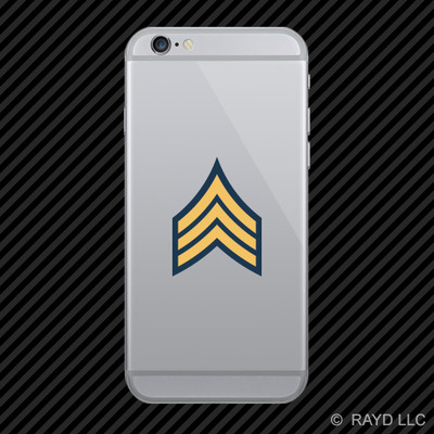 Army Rank Sergeant Cell Phone Sticker Mobile Die Cut insignia emblem ...