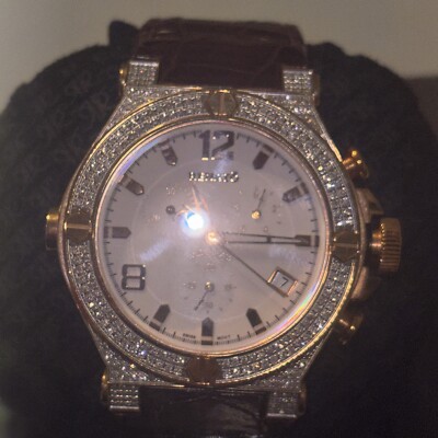 Renato Beast Rose Gold,Alligator &Diamond Men’s Watch.Limited ...