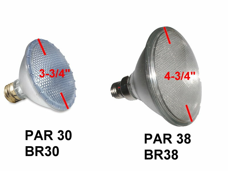 LED Par 30 BR30 PAR 38 BR38 Grow Flood Light Bulb 12v 120v 240v 12 120 ...