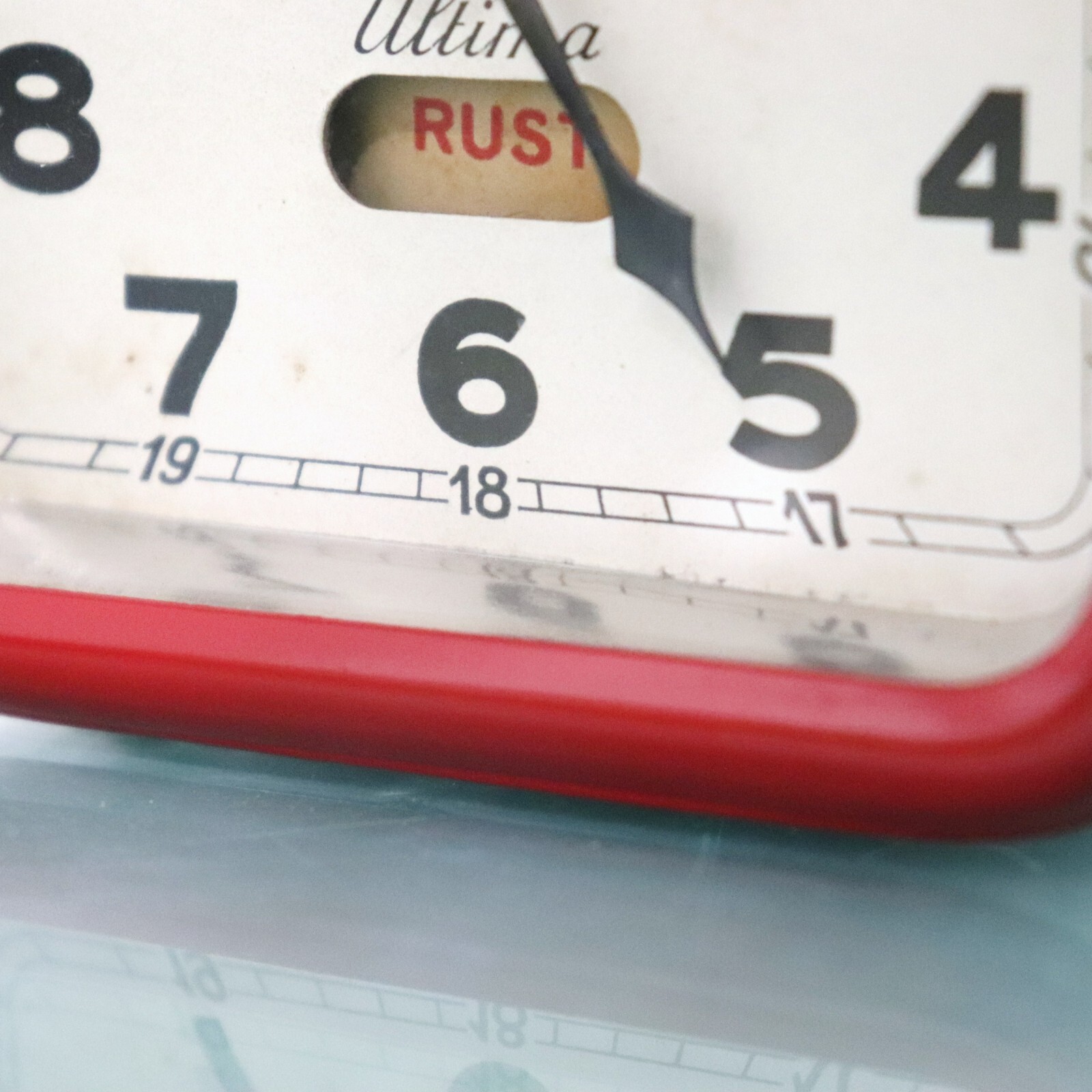 JUNGHANS ULTIMA Mantel Alarm Clock XXL Antique BAUHAUS!! 1920s Red ...