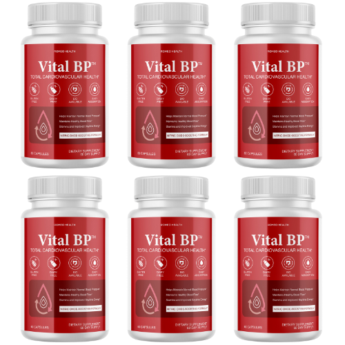 (6 Bottles) Vital BP - Cardiovascular Health Support Supplement 60 ...