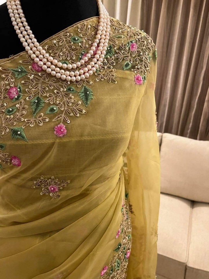 Pure Sopura Muslin Saree With Karchupi Work. Preorder | eBay