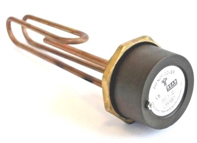 GENUINE TESLA! 11" COPPER HOT WATER IMMERSION HEATER ELEMENT ...