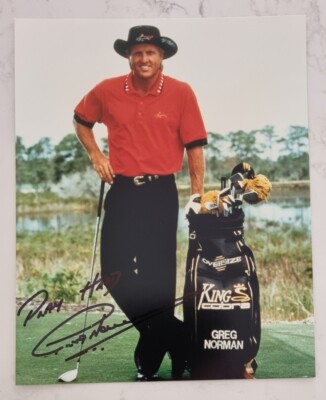 Greg Norman - Signed In Person / Autographed 8x10 Inch Photo - Golf ...