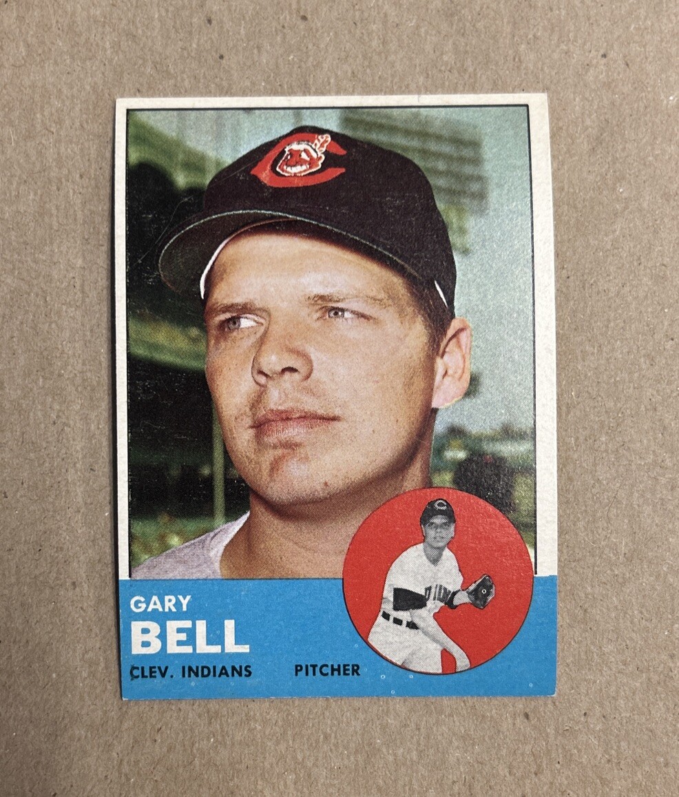 1963 Topps Baseball Gary Bell Cleveland Indians Card #129 | eBay