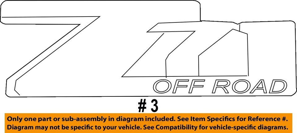 2014-2018 CHEVY SILVERADO COLORADO "Z71" BED STICKER DECAL NEW GM ...