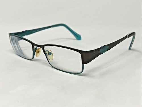 PHOEBE COUTURE P252 Eyeglasses Frame Petite 50-17-135 Brown Teal Matte ...