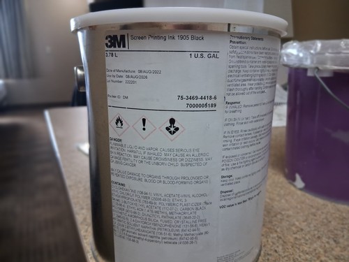 3M Screen Printing Ink - 1905 Black - 1.0Gal | eBay