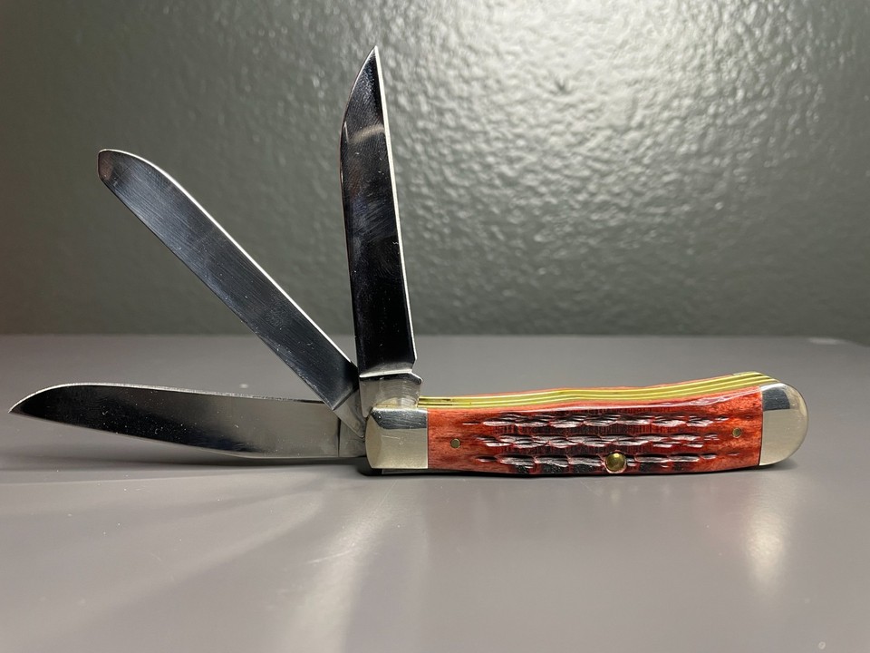 Case Kinfolks 6354W SS 2006 NKCA Club 3 Blade Trapper Knife | FREE SHIP ...