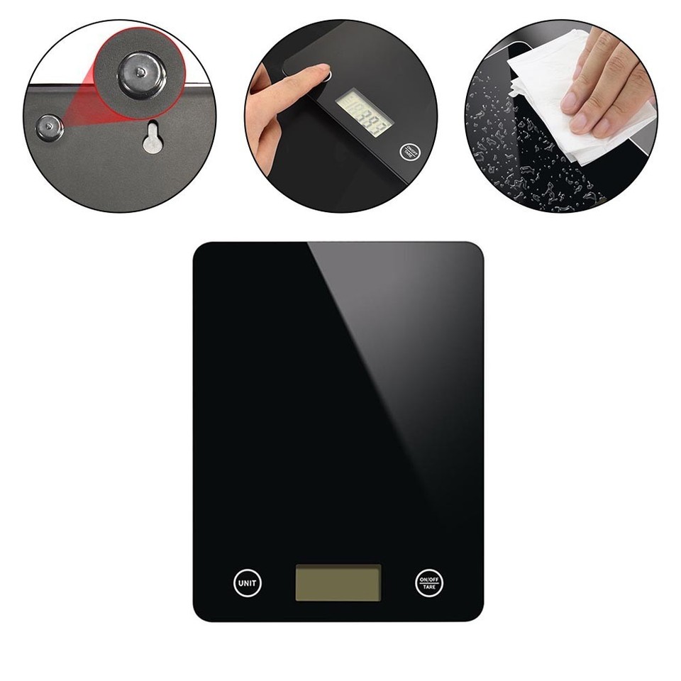 MicroGram Electronic Kitchen Scale with Touchscreen Interface for ...