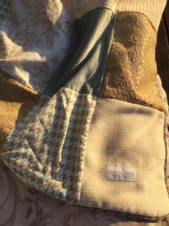 2 Glenna Jean Kirby Unisex Crib Stroller Quilts Toile Black White ...