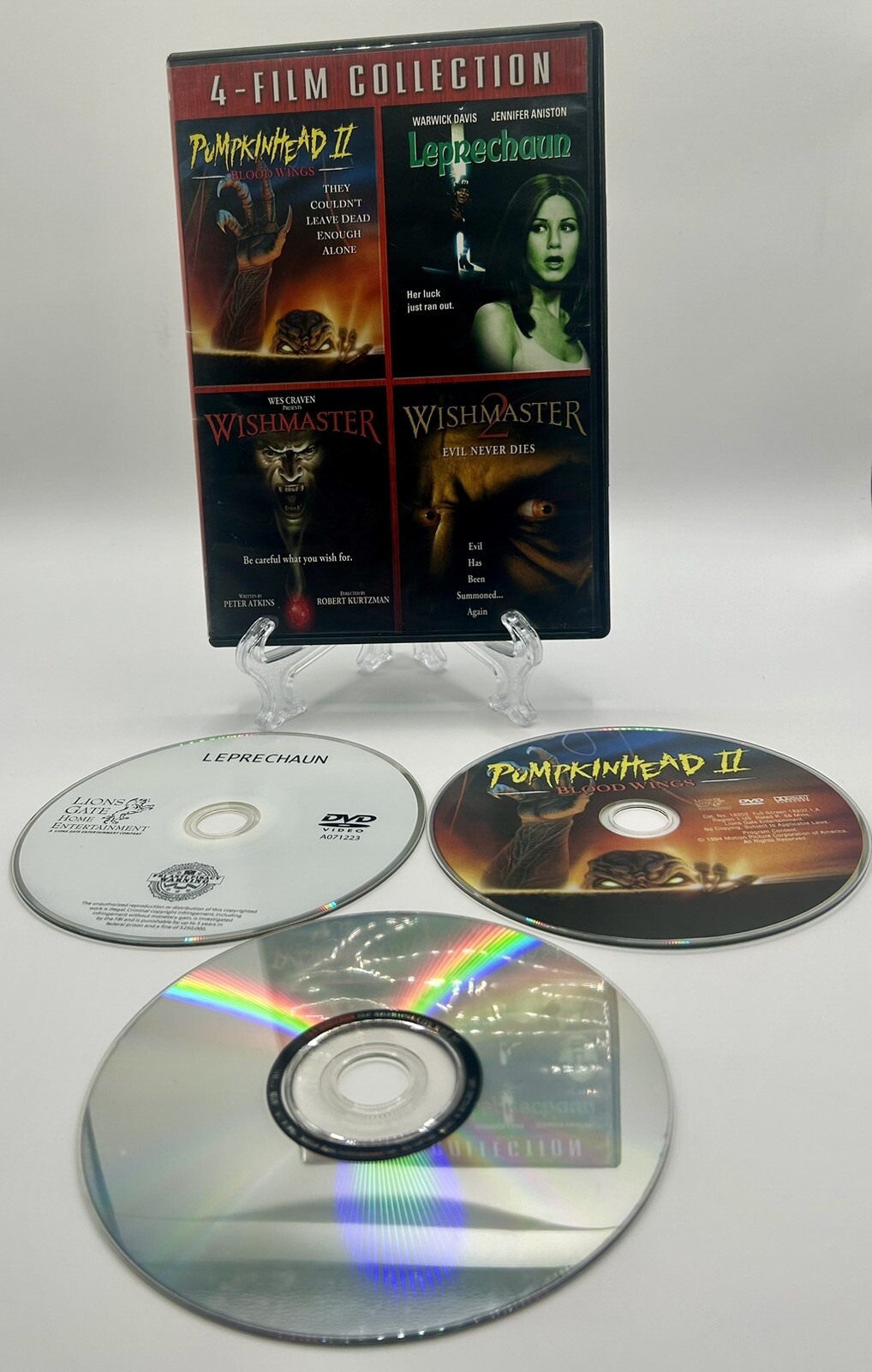 Pumpkinhead II/Leprechaun/Wishmaster/Wishmaster 2 (DVD, 2011, 3-Disc ...