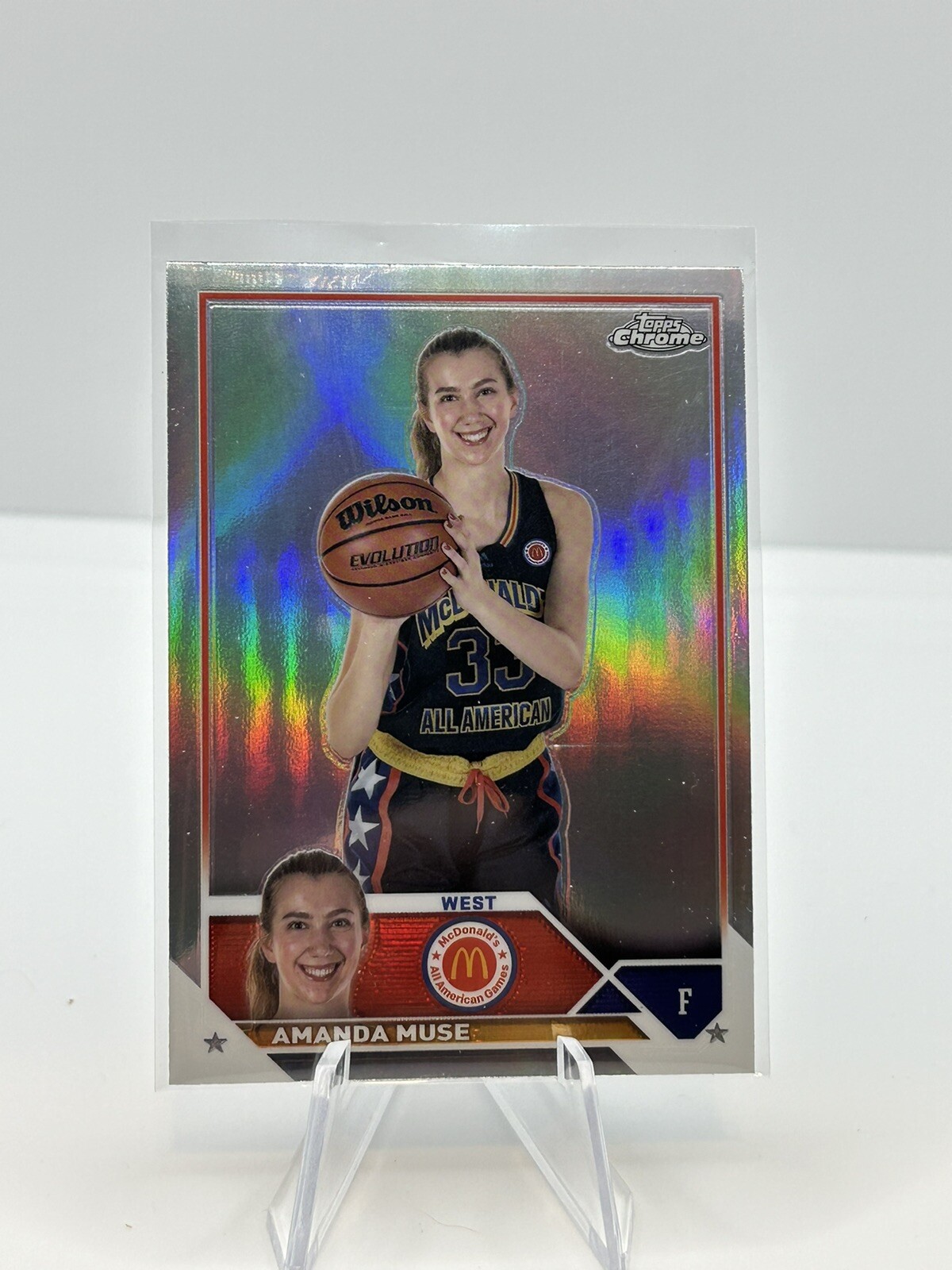 Amanda Muse 2023 Topps Chrome McDonald's All American Refractor #92 ...