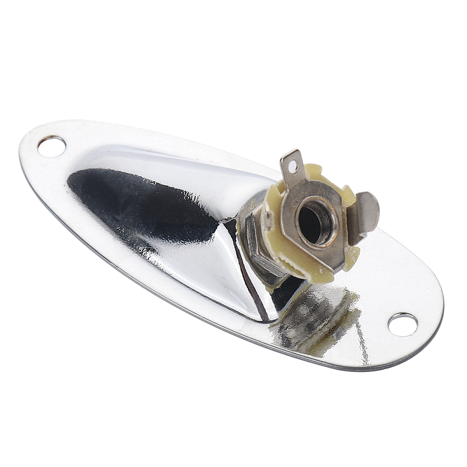 1 Pcs Boat Style Strat Jack Plate for Fender Stratocaster Electric ...