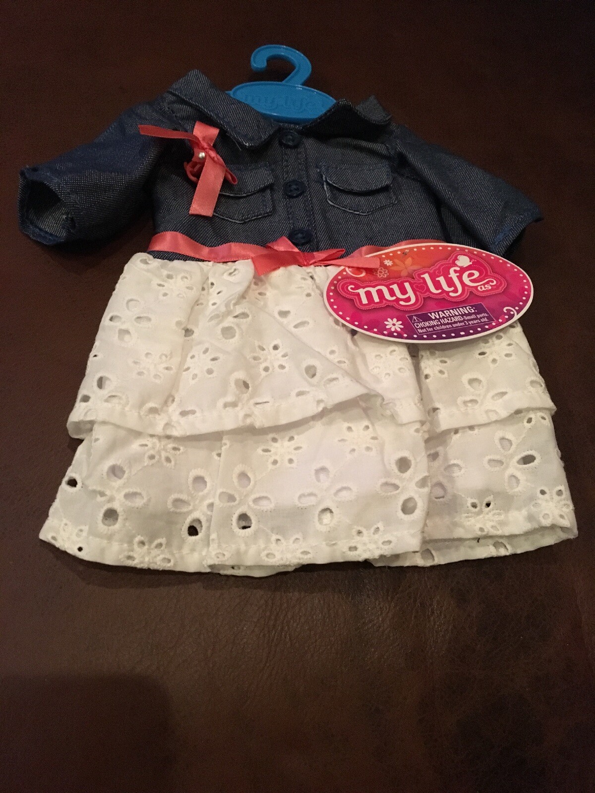 My Life 18" Doll Outfit Denim Dress W/ Ruffles Fits 18" Dolls | eBay