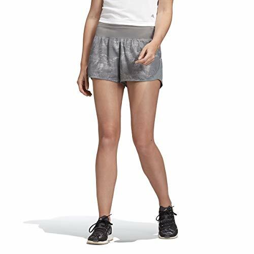 adidas Women's Washed Look Run it Shorts, Grey/White | eBay