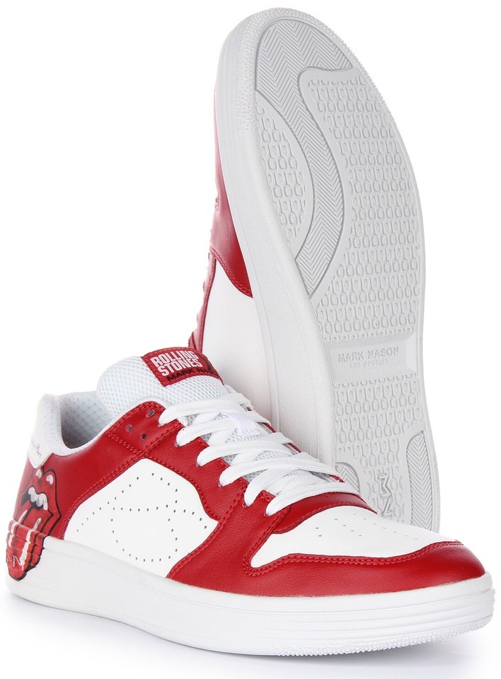 Skechers Mark Nason X Rolling Stones Palmilla Red/White Block Low ...