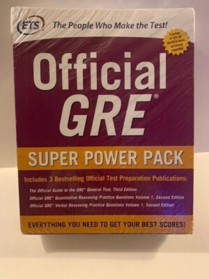 New Official GRE Super Power Pack ETS Test Prep Study Guide McGraw Hill ...