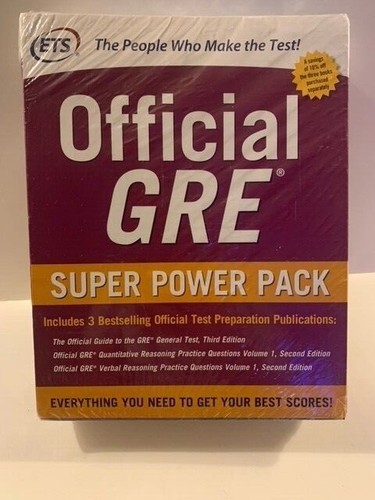 New Official GRE Super Power Pack ETS Test Prep Study Guide McGraw Hill ...