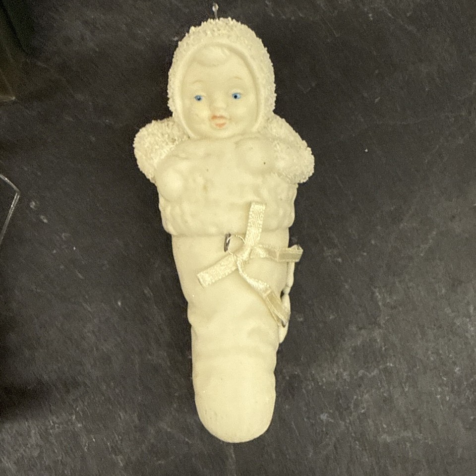 Vtg Dept 56 Snowbabies (5) Ornament Lot Moon Bell Stocking Star | eBay