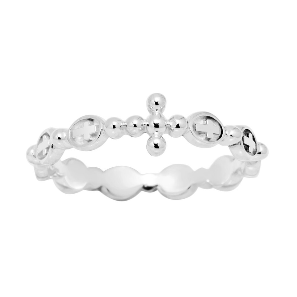 Aespa Karina Rosary Ring PR167 925 Sterling Silver Catholic Ring (US 4 ~ 12) | eBay