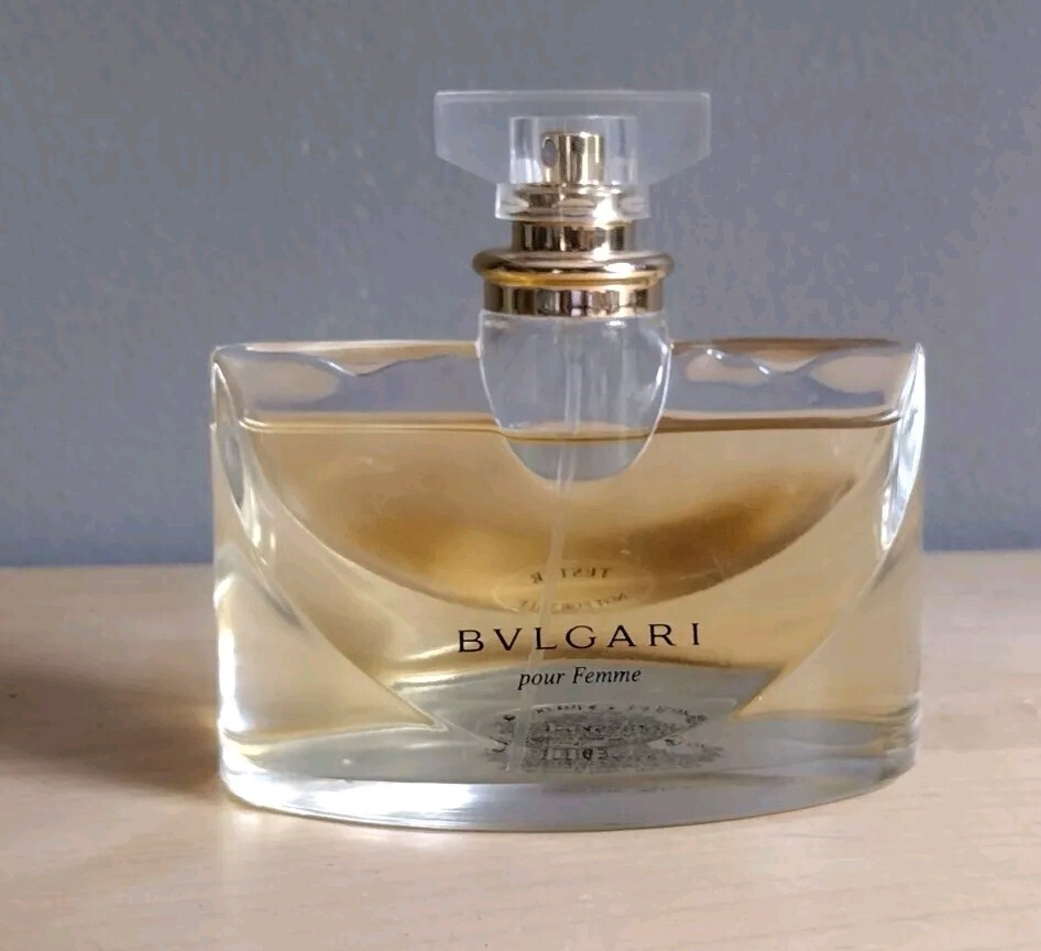 Discontinued Bvlgari Pour Femme 3.4 oz EDT Tester Spray Bottle 85% full ...