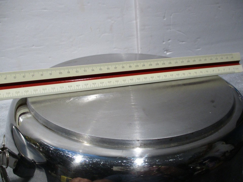 Revere Ware 1801 12 Inch Skillet Tri Ply Disk Bottom Stainless Steel W ...