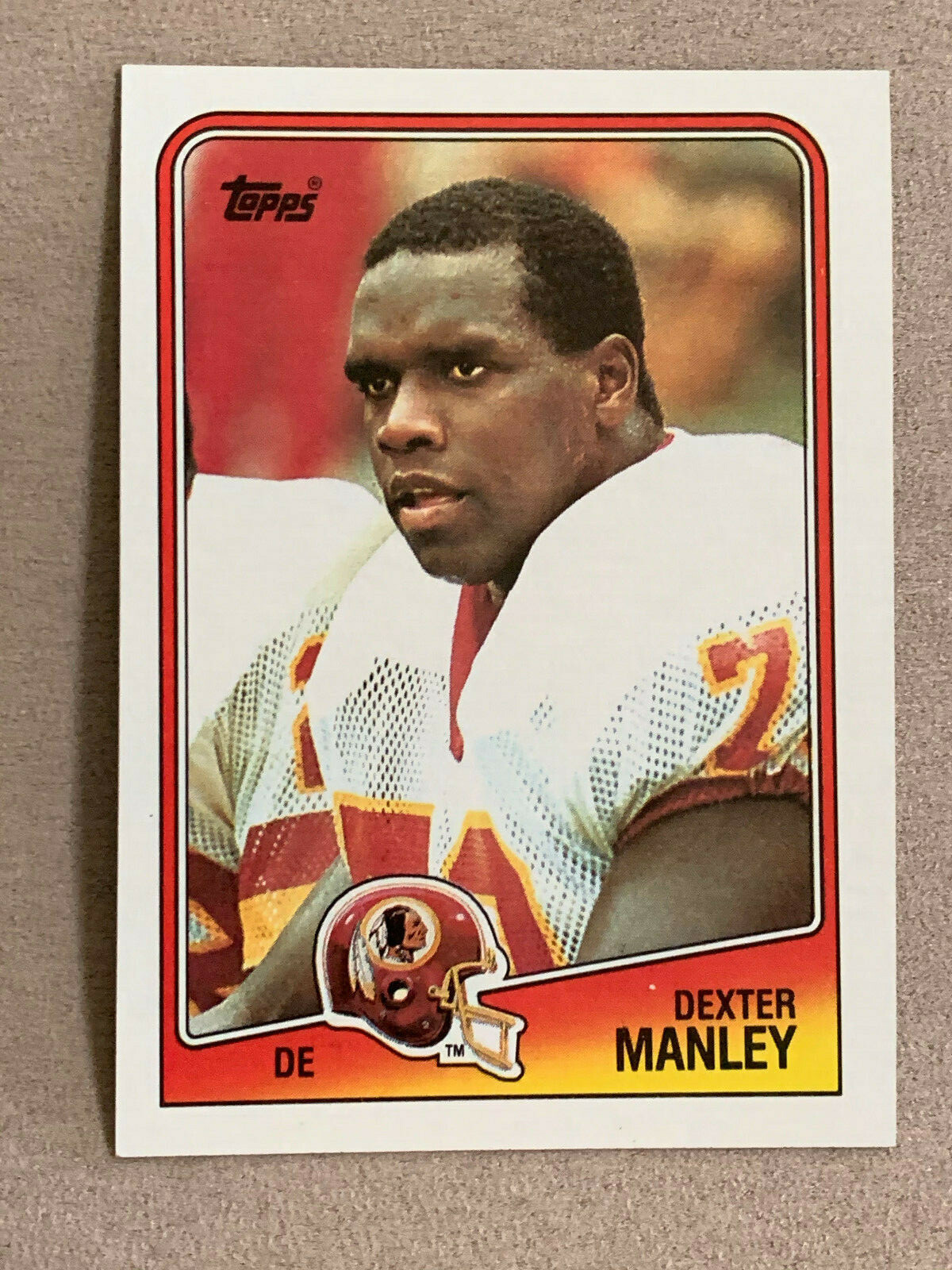 1988 Topps Football Card #20 Dexter Manley Washington Redskins NMMT ...