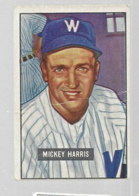 Mickey Harris 1951 Bowman ML Baseball Card # 311 Senators | eBay