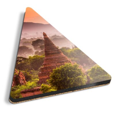 1x Triangle Coaster - Bagan Myanmar Ancient Landscape #16381 | eBay UK