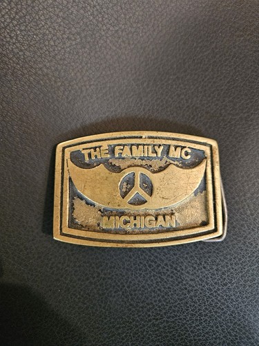 THE FAMILY MC LANSING MICHIGAN 1% VINTAGE CLUB BELT BUCKLE 1970s | eBay