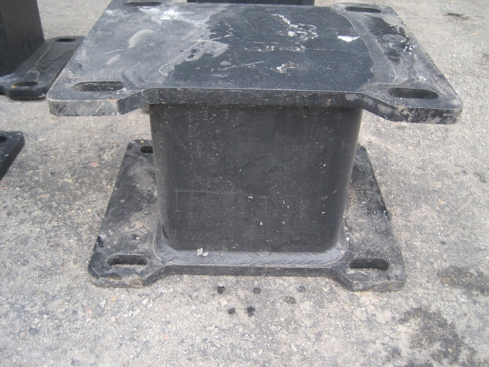 4 Large Vibratory Plate Compactor Rubber Isolator Shock Mount Black 8 ...